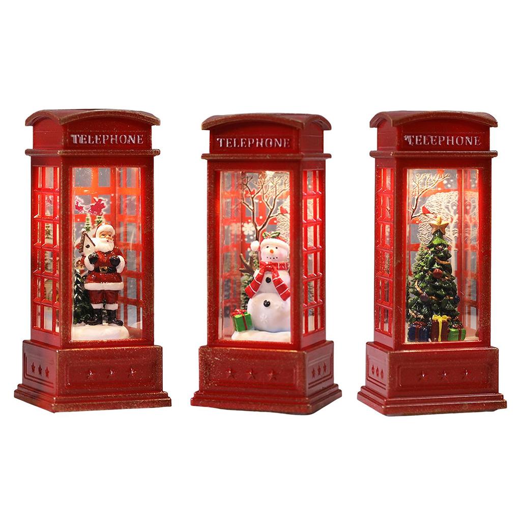 Satın alın Christmas Phone Booth Battery Operated Tabletop Decor for ...