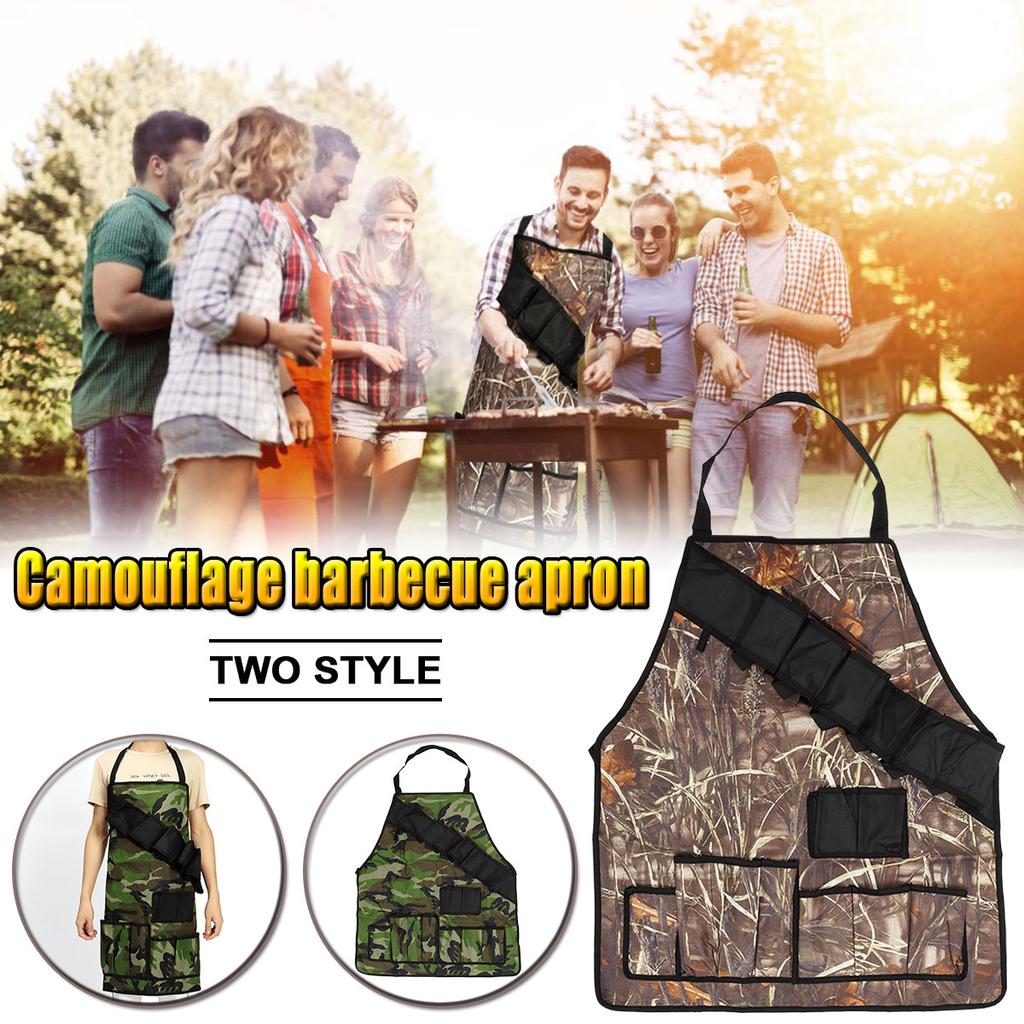 Buy Unique Camouflage Barbecue Apron Restaurant Household Kitchen BBQ ...