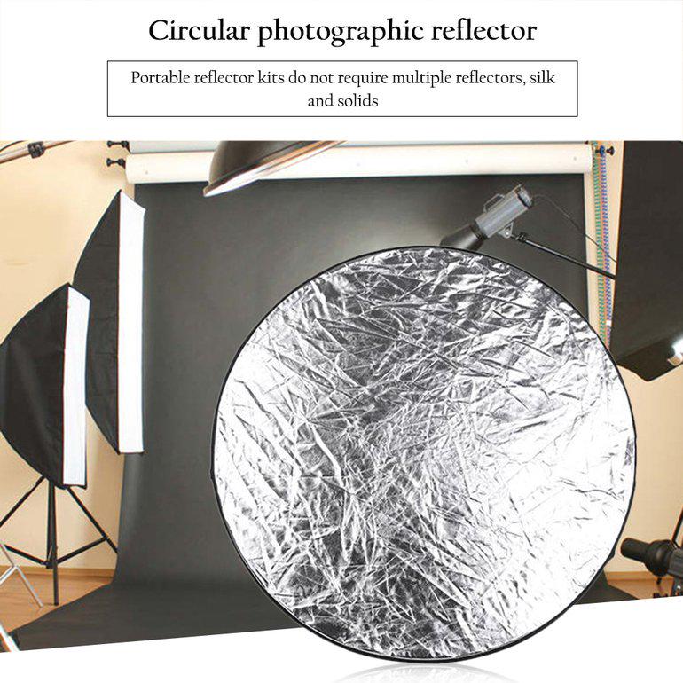 Buy Zao Ren Jduhf Golden / Sliver Round 5 In 1 Photography Studio Light ...