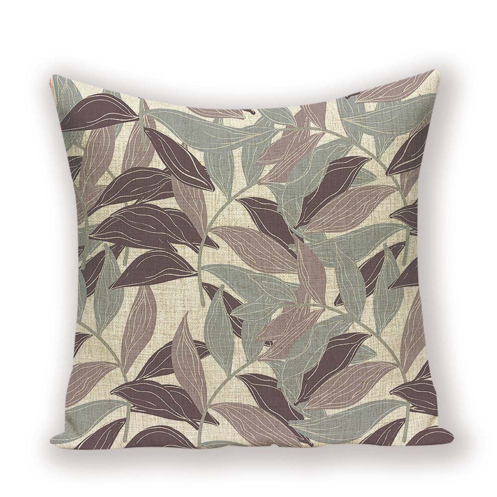 Satın alın Tropical Leaf Cushion Cover Spring Plant Leaf Pillows Covers ...