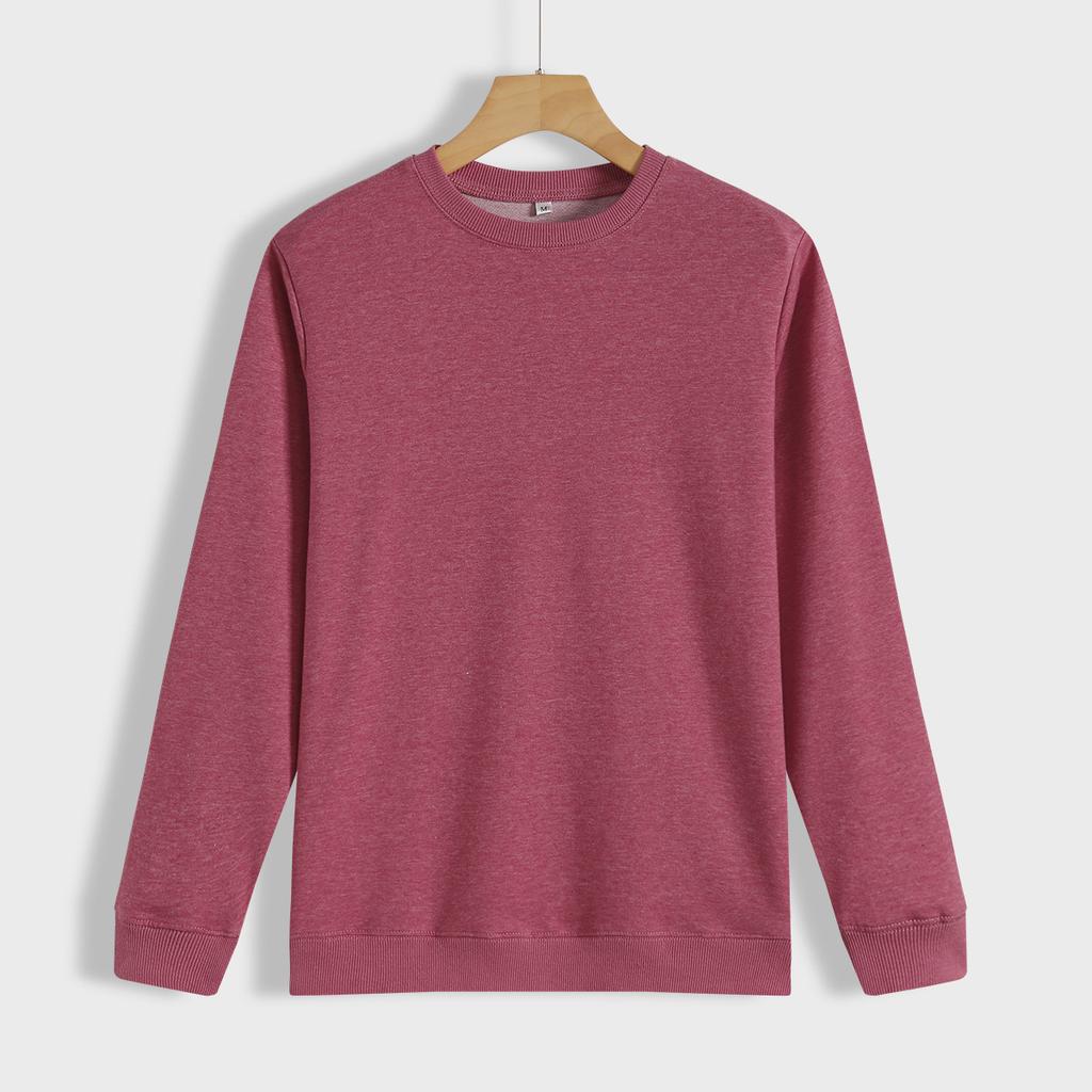 Cheap Women Fashion Solid Color Round Neck Pullover Head Long Sleeve ...