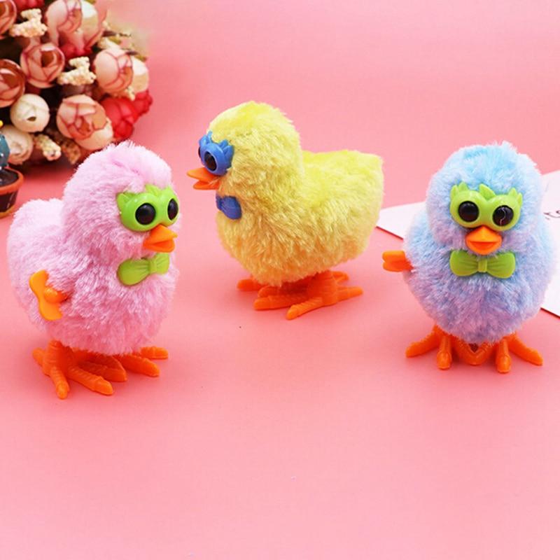 Buy New 1pcs Glasses Plush Chick Toy Clockwork Cute Toys Baby Children ...