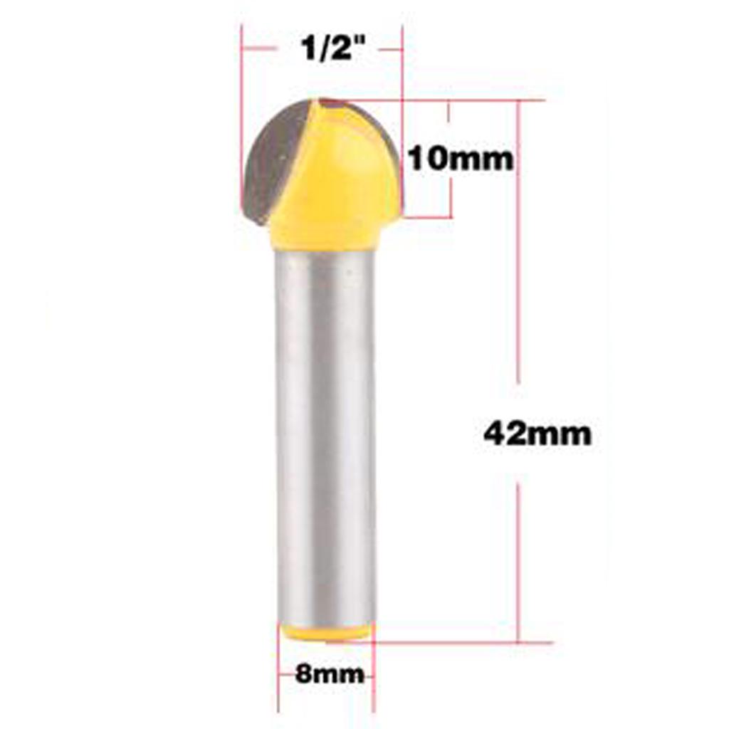 Buy 8mm Shank Woodworking Mill Router Bits Core Box Bit at affordable ...