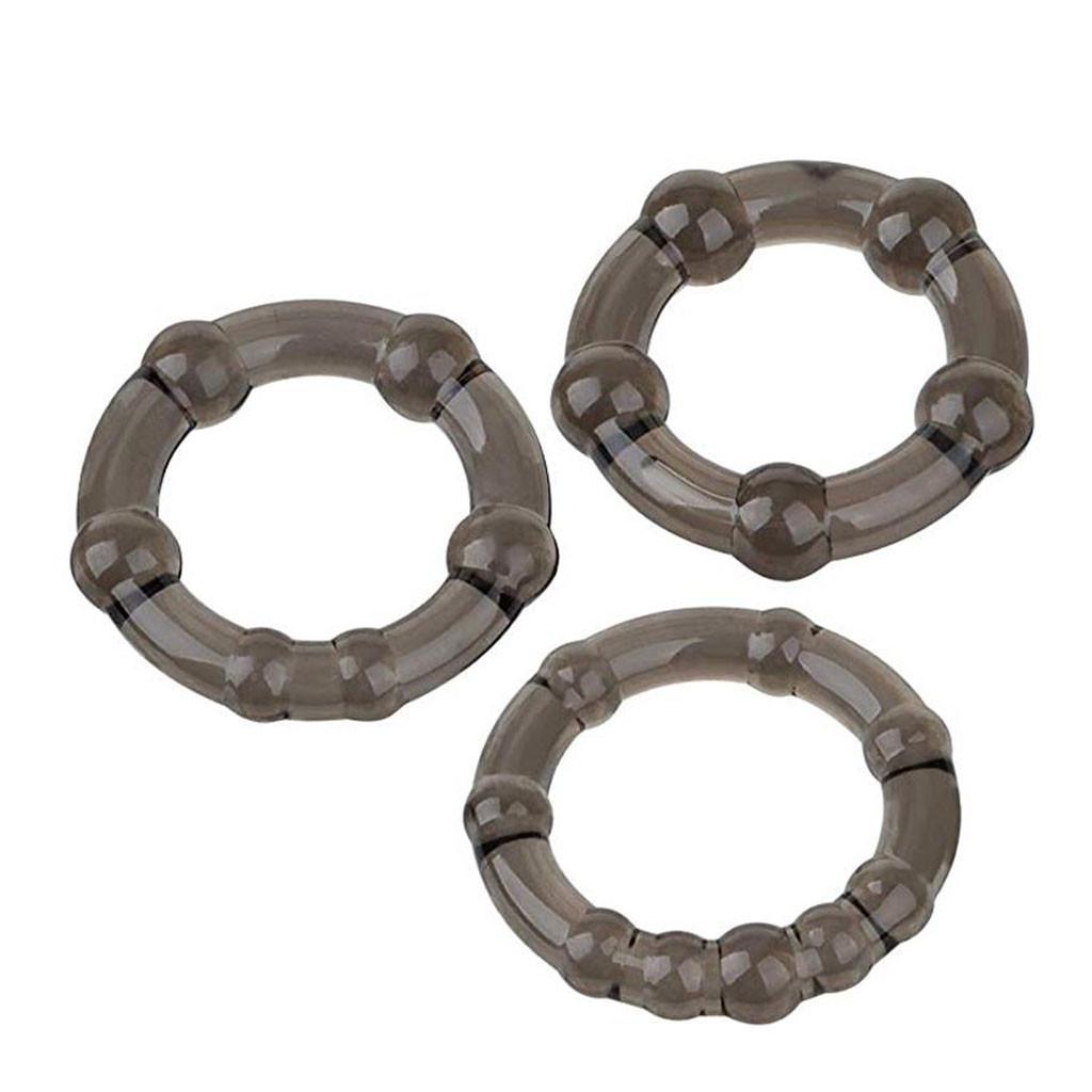 Buy MenSilicone Flexible Clock Rings Toy Bead Lock Fine Ring Penis Ring ...