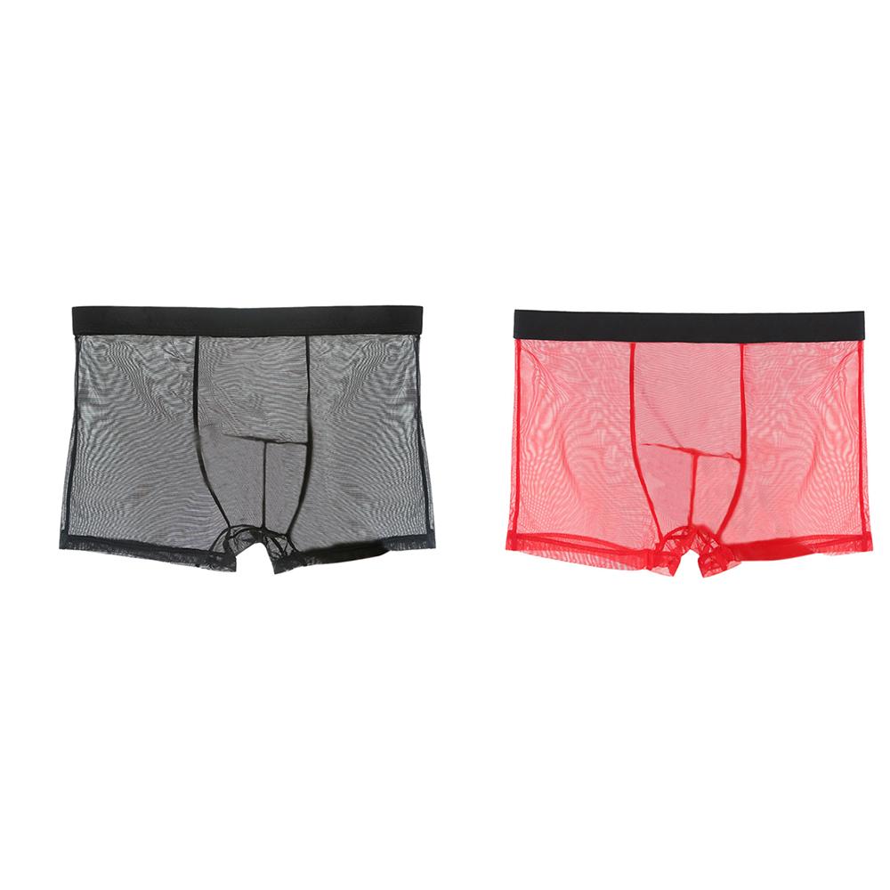 Buy Men's Sexy Transparent Underwear Boyshort Ice Silk Modal Trendy ...
