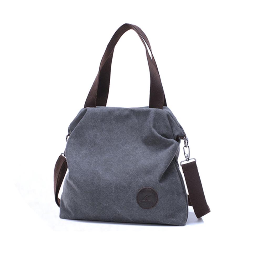 Buy Simple Literary Canvas Bags Women's Handbags Shoulder Messenger Bag ...