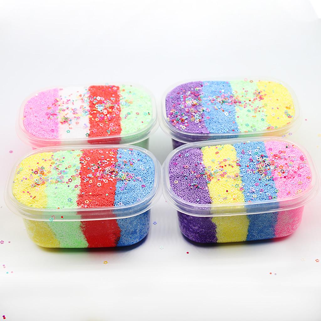 Buy Snowflake Slime Color Cotton Mud Decompression Puzzle Toy Explosion ...