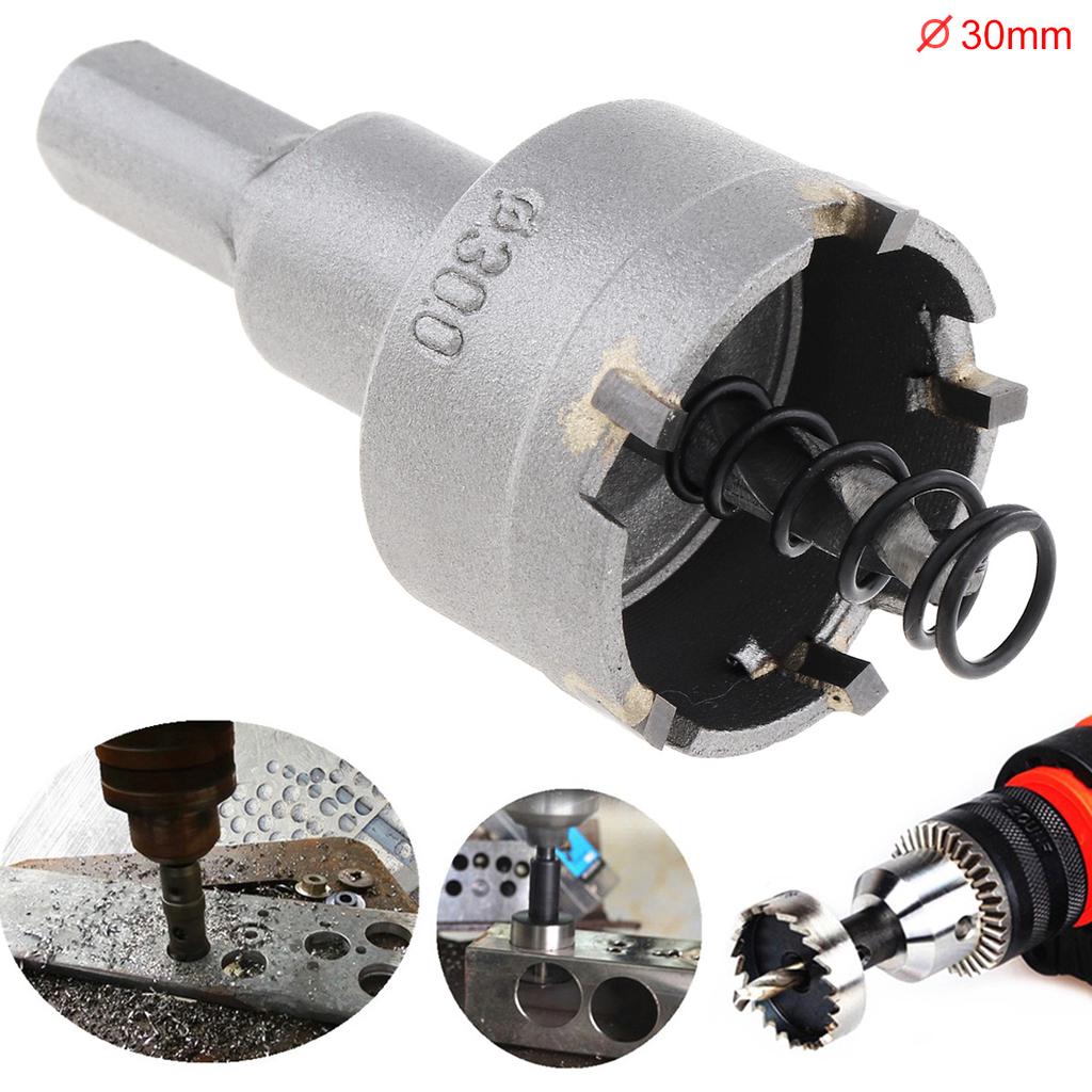 Satın alın 30MM Carbide Cutter Head HSS Drill Set Hole Saw for ...