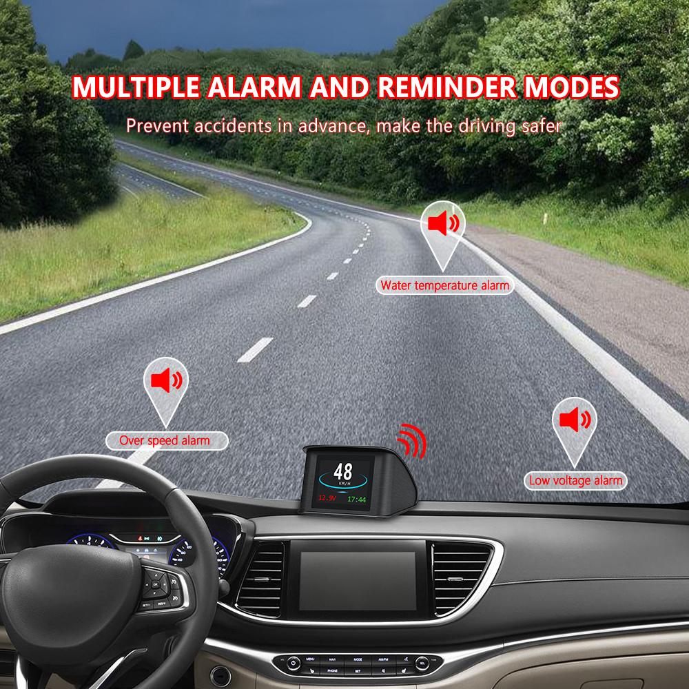 Cheap Car HUD P10 OBD2 Scanner Head Up Display On-board OBDII Display ...