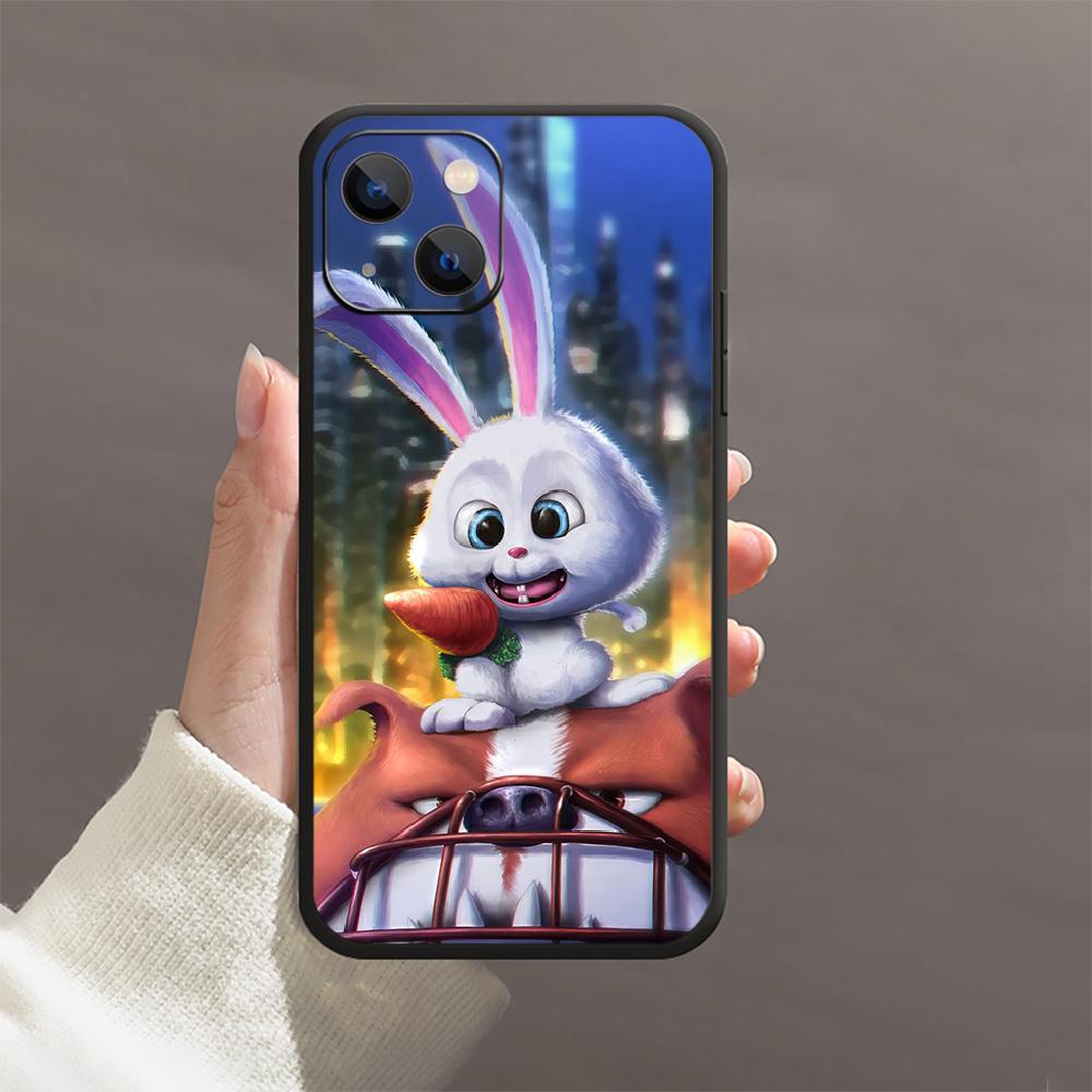 Snowball Pet Cute Rabbit Phone Case For Iphone Xiaomi Mi Samsung Galaxy ...