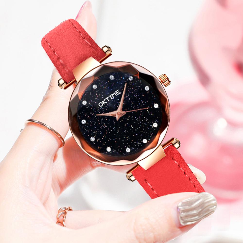 Buy Luxury Exquisite Fashion Star Quartz Watch Women Casual Bright ...
