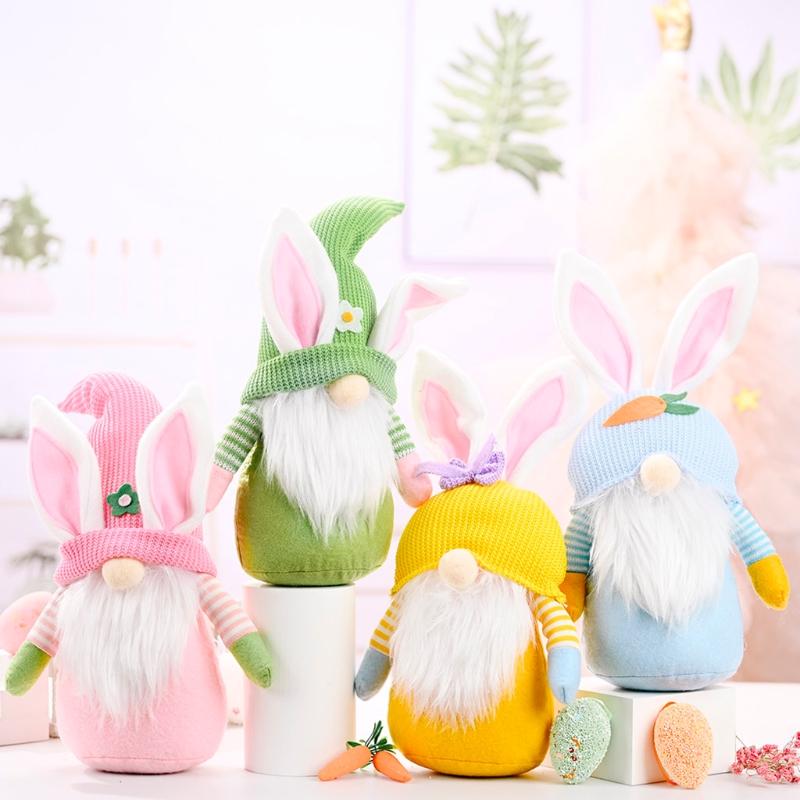 Buy Handmade Easter Bunny Gnome Rabbit Swedish Plush Scandinavian Tomte ...