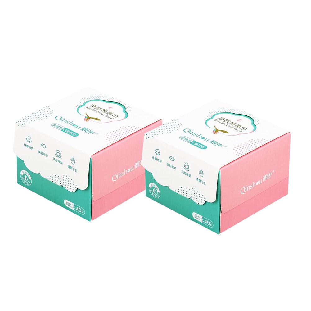 Buy 80pcs Facial Towels Natural Multi-Purpose Disposable Soft Cleaning ...