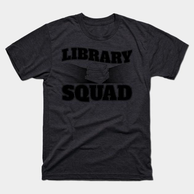 Buy Men Premium Cotton Harajuku T Shirt Library Squad Print Men's Tee ...