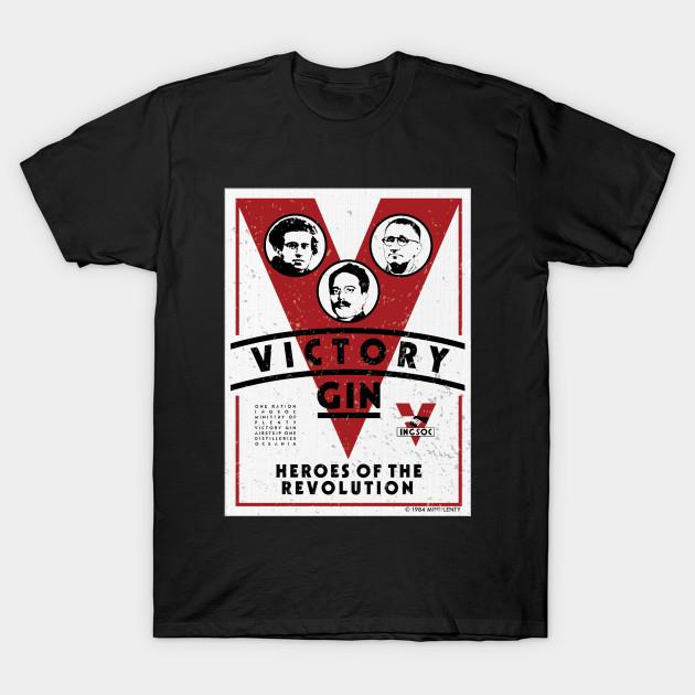 Buy Unisex Fashion TShirt 1984 Ingsoc Victory Gin Print TShirt Plus ...
