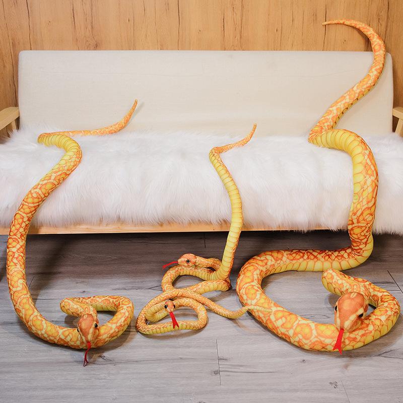 Buy Simulated Python Snake Plush Toy Long Stuffed Pillow Children Boys ...