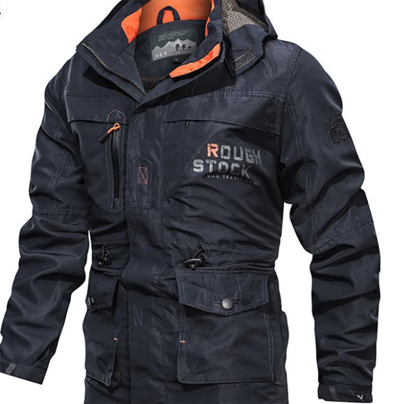 Köp Men's Spring Outdoor Windproof Jacket Multi-pocket Jacket Loose ...