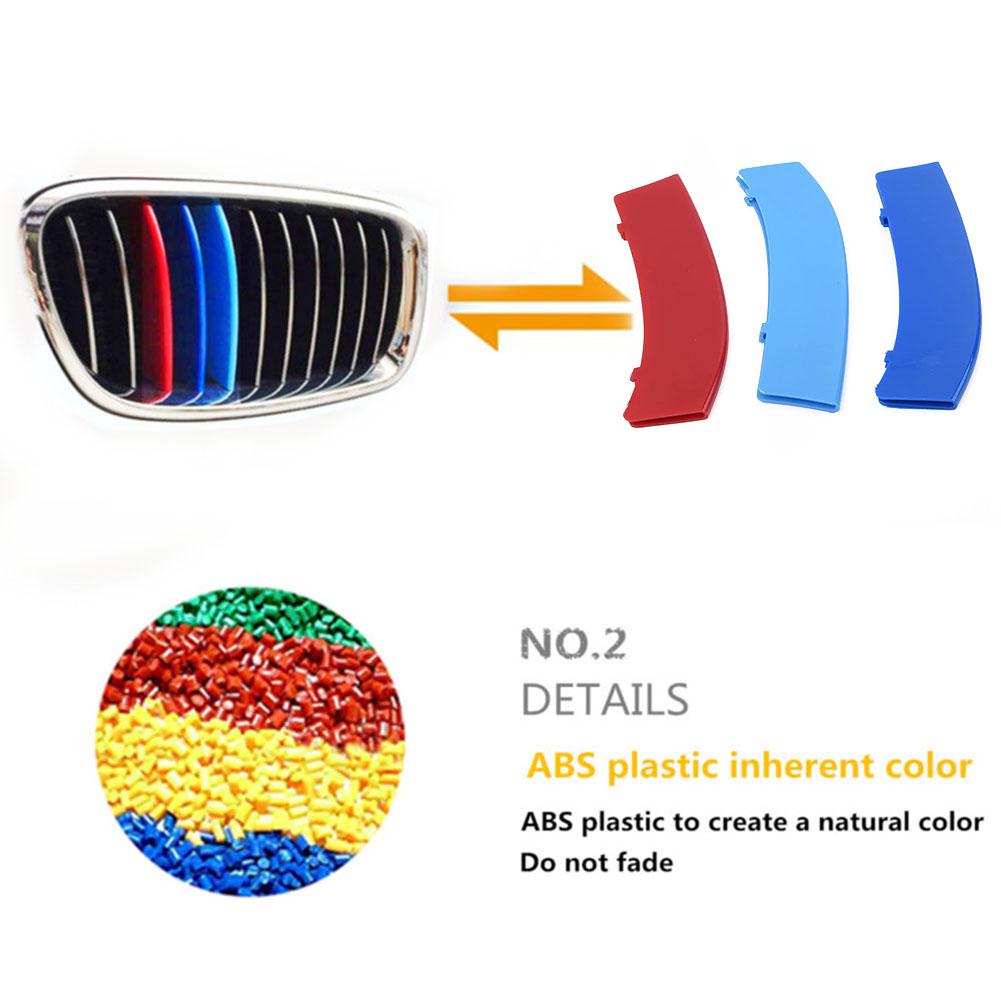 Buy Car Grill Clips Cover Auto Grille Strips Decoration Fit For BMW 3 ...