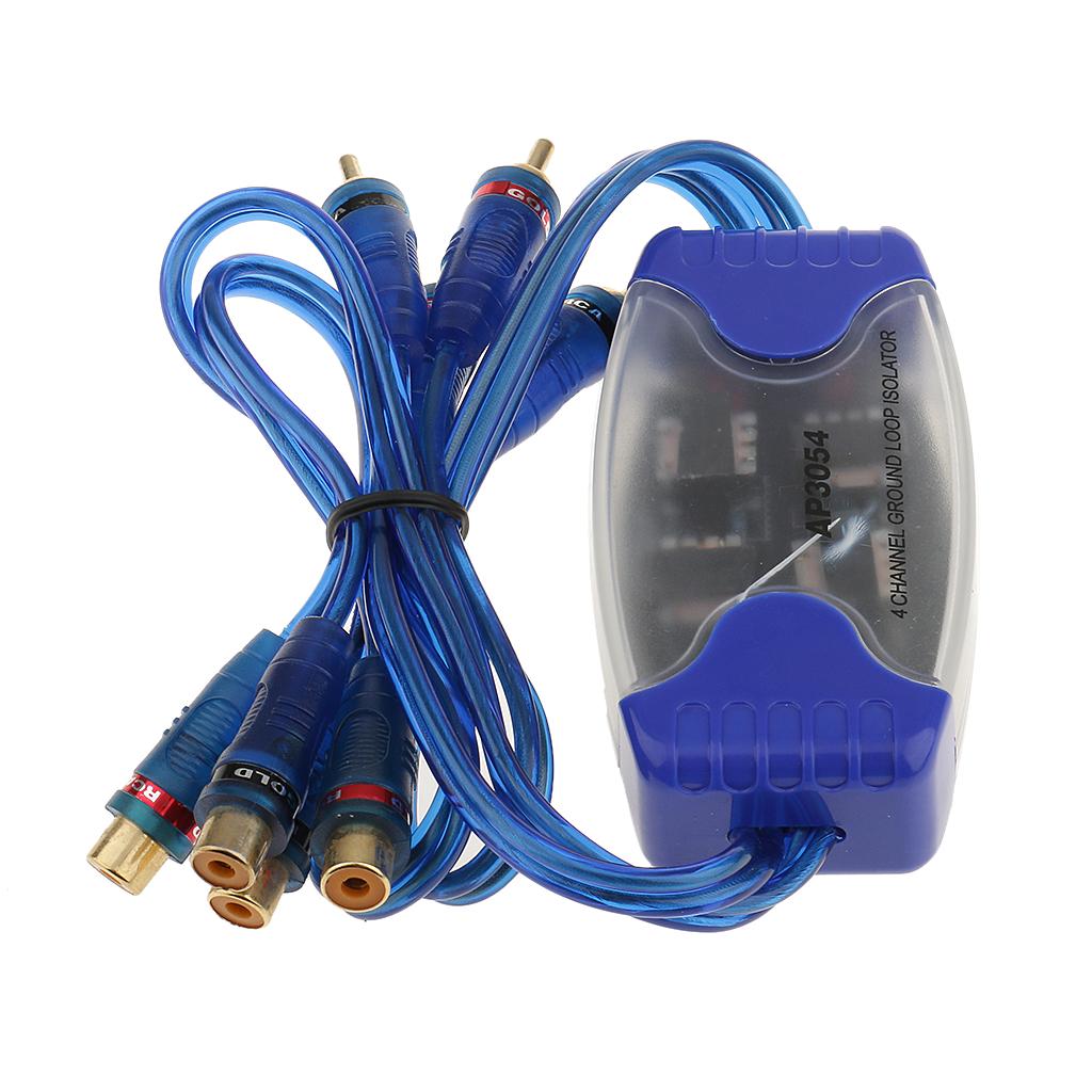 Buy Four Channel 4 RCA Ground Loop Isolator/Noise Filter for Car Audio ...