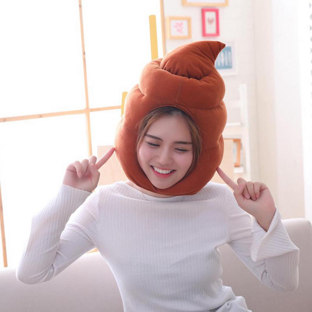 Buy Yousheng Cute Poop Salt Fish Shape Soft Warm Earflap Hat Beanie Cap ...