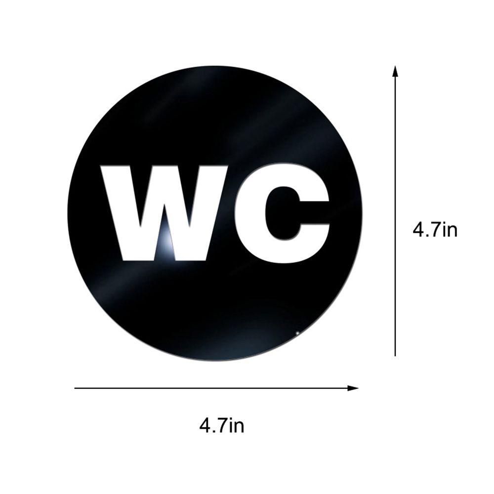 Buy Self-adhesive Acrylic Bathroom WC Home Decoration Wall Sticker ...