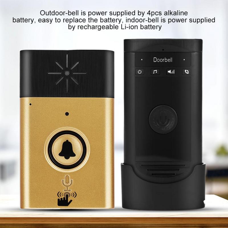 Buy Wireless Voice Intercom Doorbells Two-way Talk Home Doorbell ...