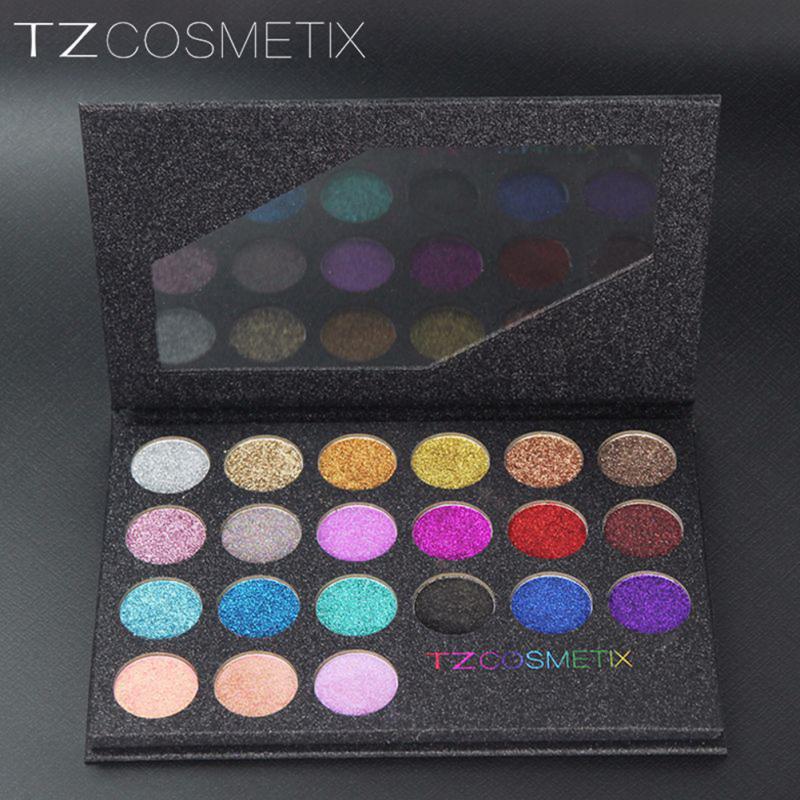 21 Colors Glitter Eyeshadow Palette Long-lasting Waterproof Eye Shadow ...