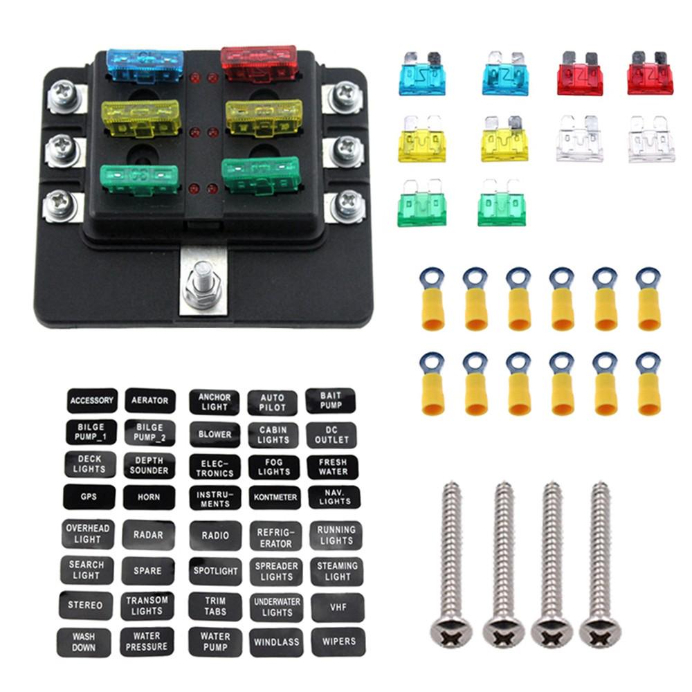 Buy Fuses 10Pcs Terminals for Car Boat Marine Caravan 12V 24V at ...