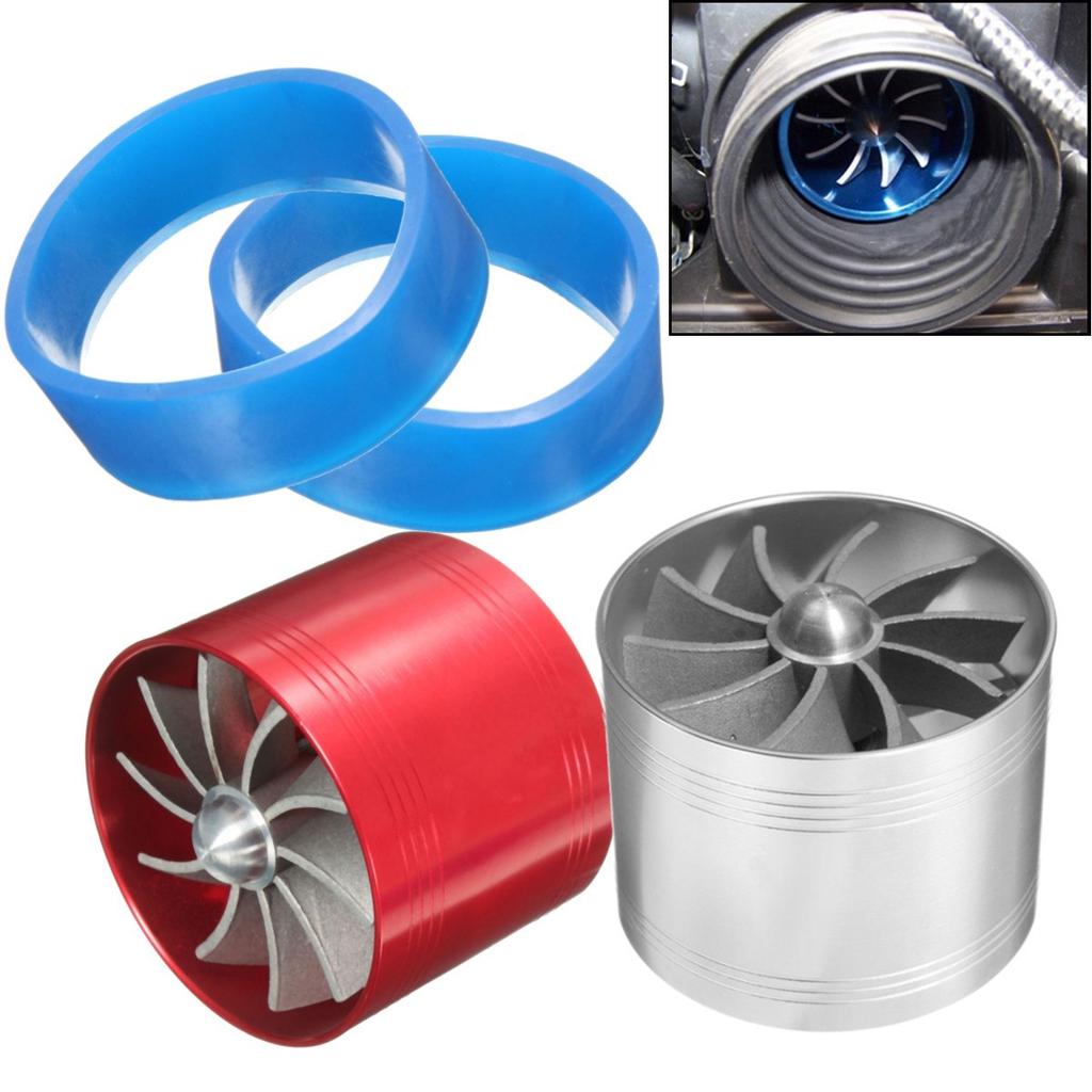 Buy Universal 64.5mm X 50mm Car Air Filter Intake Fan Fuel Gas Saver ...