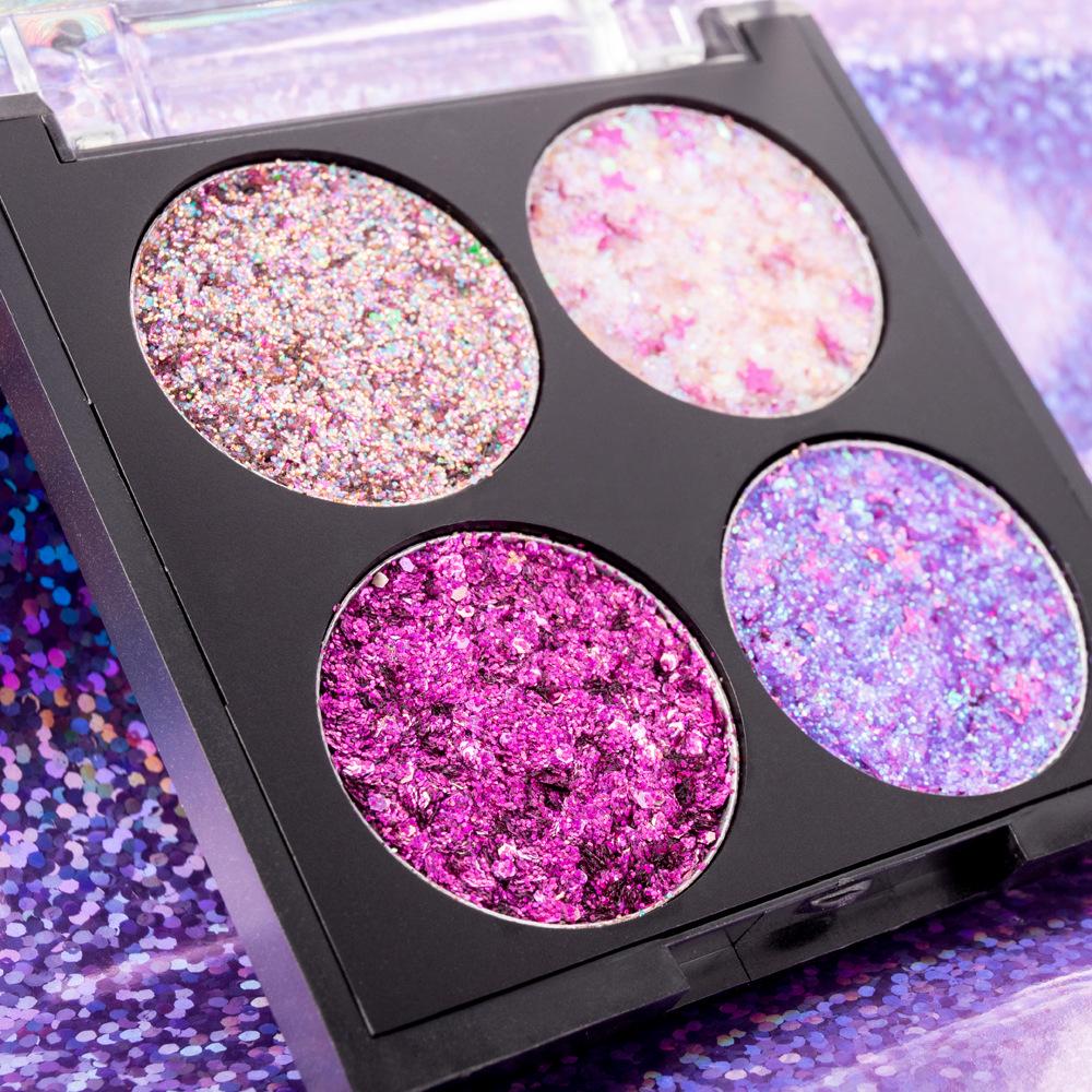 Buy Makeup 4 Colors Sequins Women Pro Beauty Glitter Stars Eyeshadow ...