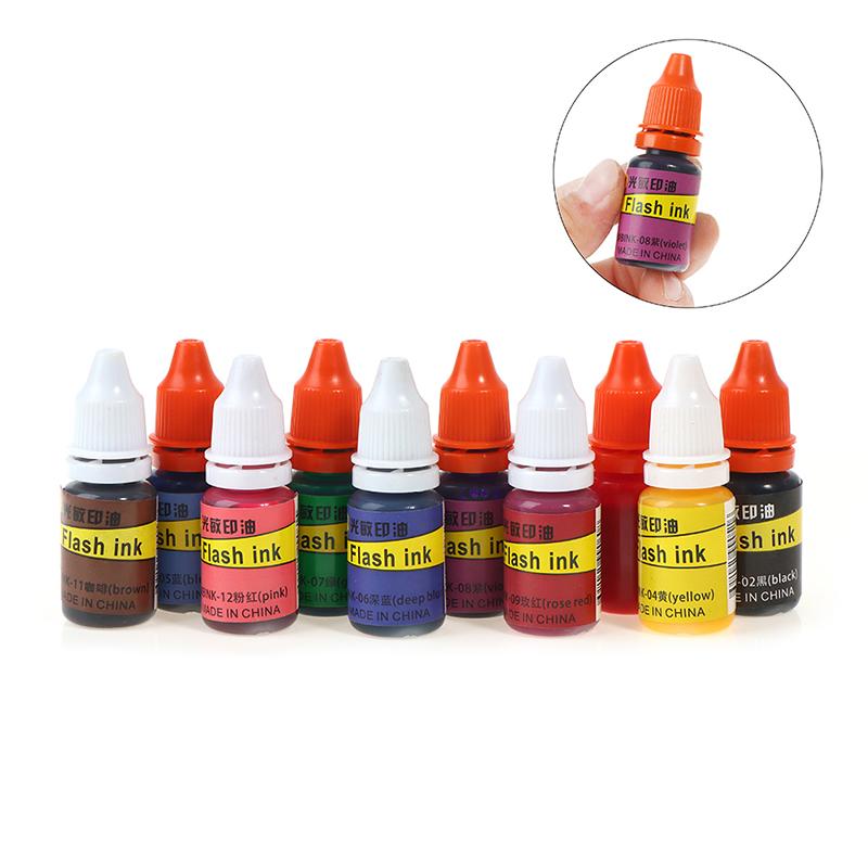 Buy 10Ml Flash Refill Fast Drying Stamping Ink Inking Posensitive Stamp ...