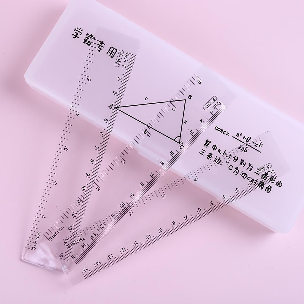 Clear Plastic Straight Ruler Plastic Measuring Tool for Student School ...