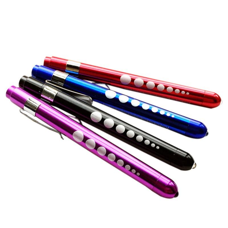 Buy Mini LED Flashlight Pen Shape Battery Operated Aluminium Alloy ...