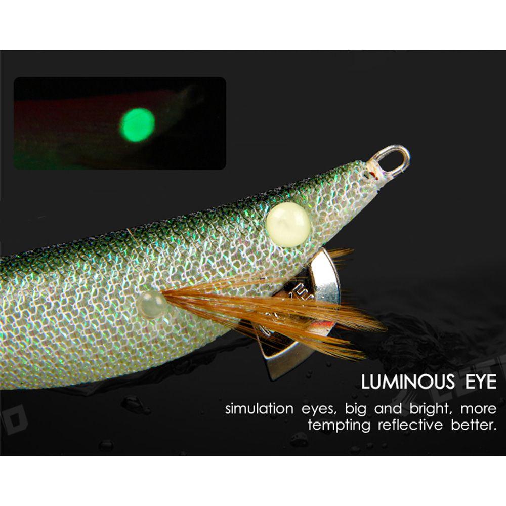 Buy Luminous Lead Sinker 9.3cm 7.0g Fishing Tackle Wood Shrimp Lures ...
