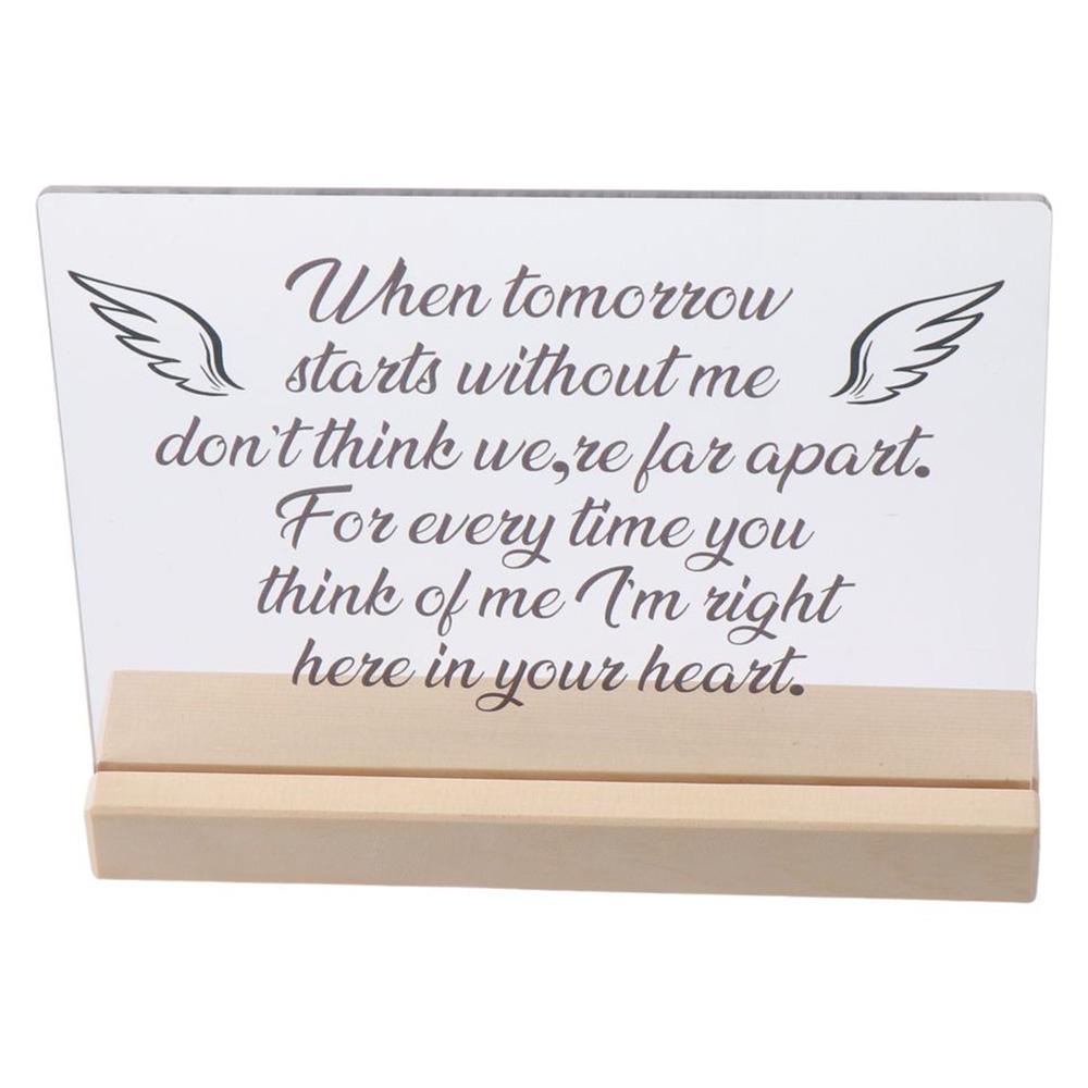 With Wooden Base Desk Decor Sign Sympathy Gifts Commemorative Pet Gift ...