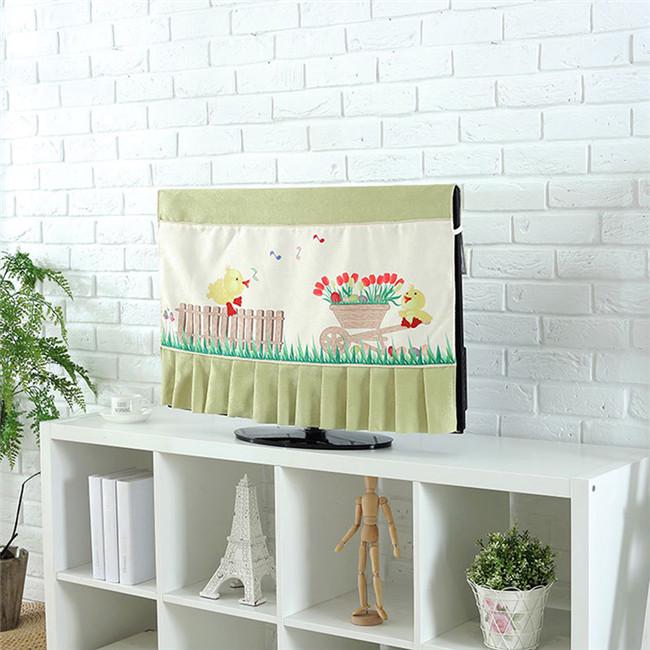 Buy TV Covers Cover TV Decorative Hood Curtain Decoration Print Cute ...