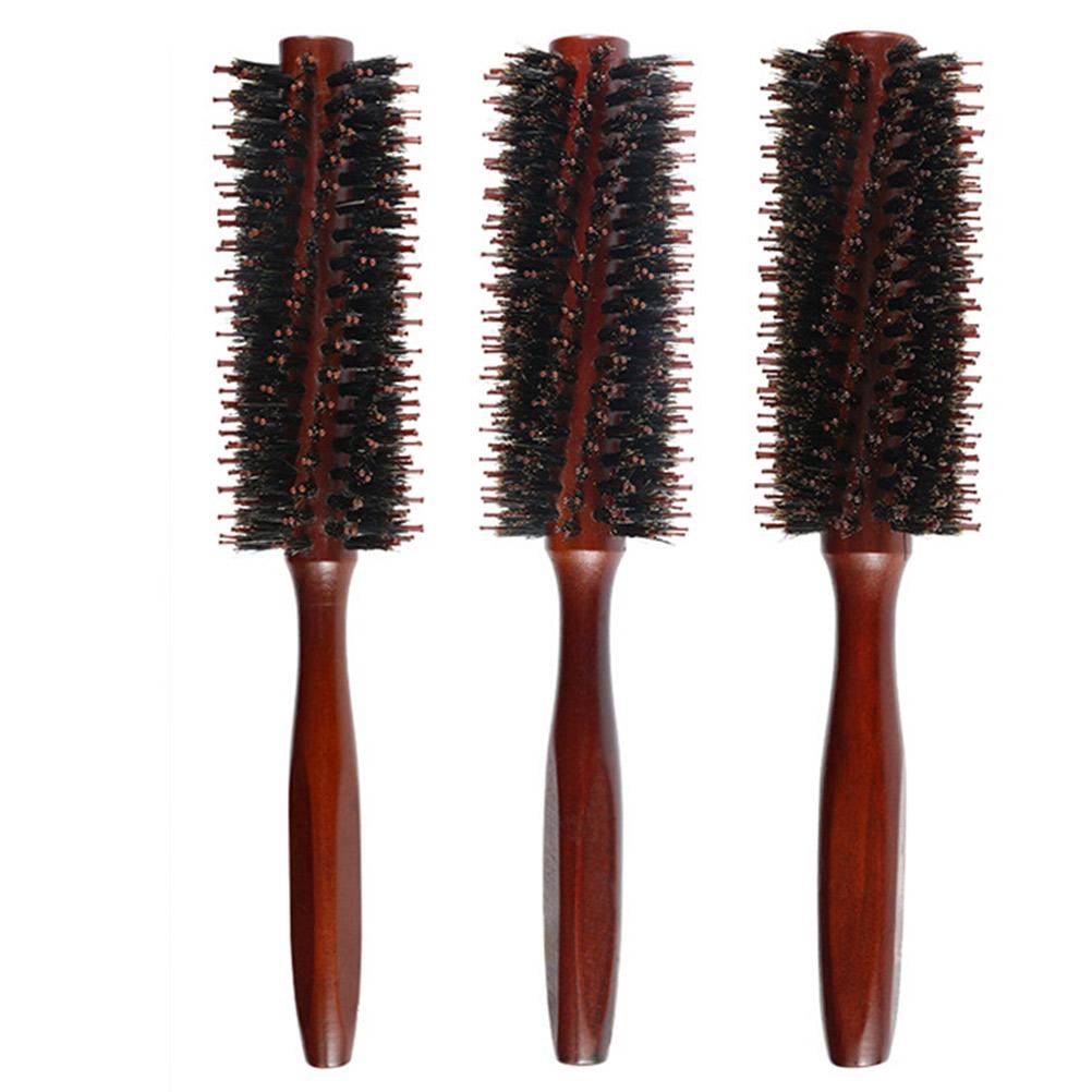 Bristles Hair Brush Comb Round Comb Twill with Wood Handle for Hair ...