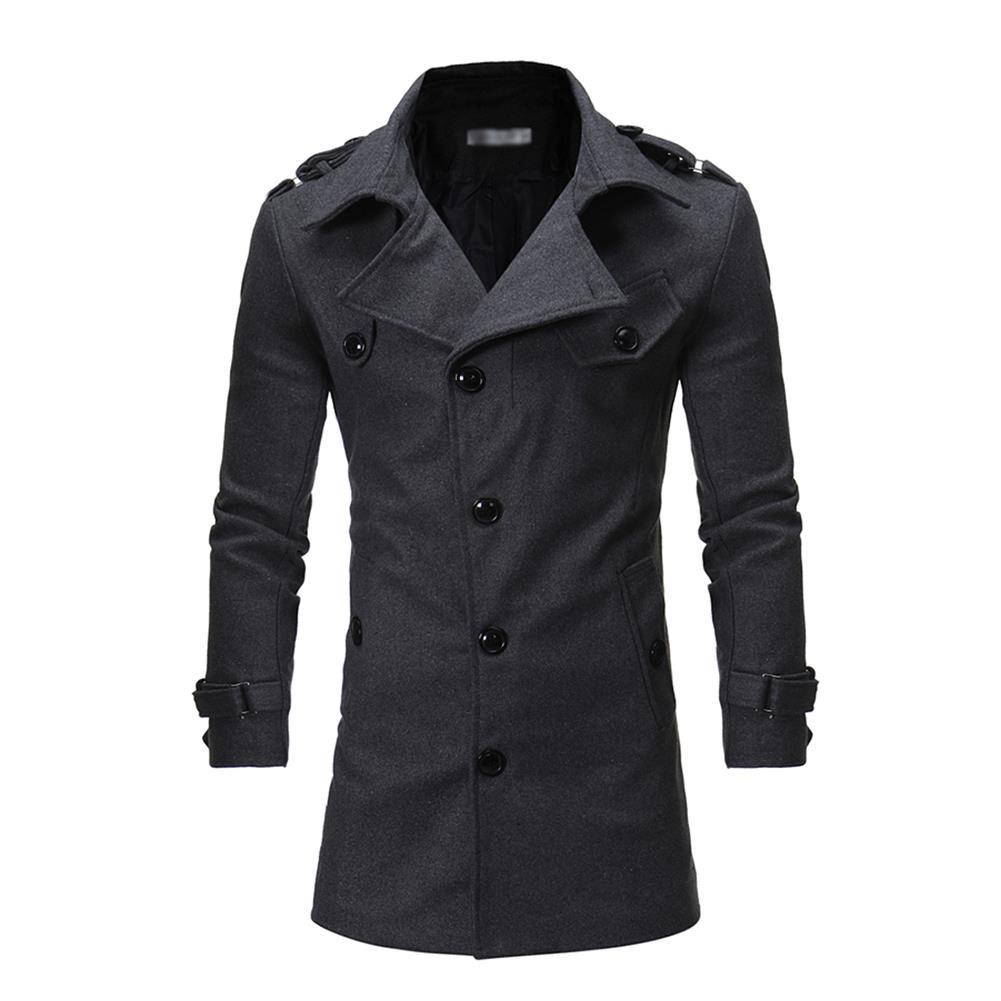 Buy Simple Jacket Casual Coat Men Fashion Tops Coat Long Sleeve Jacket ...