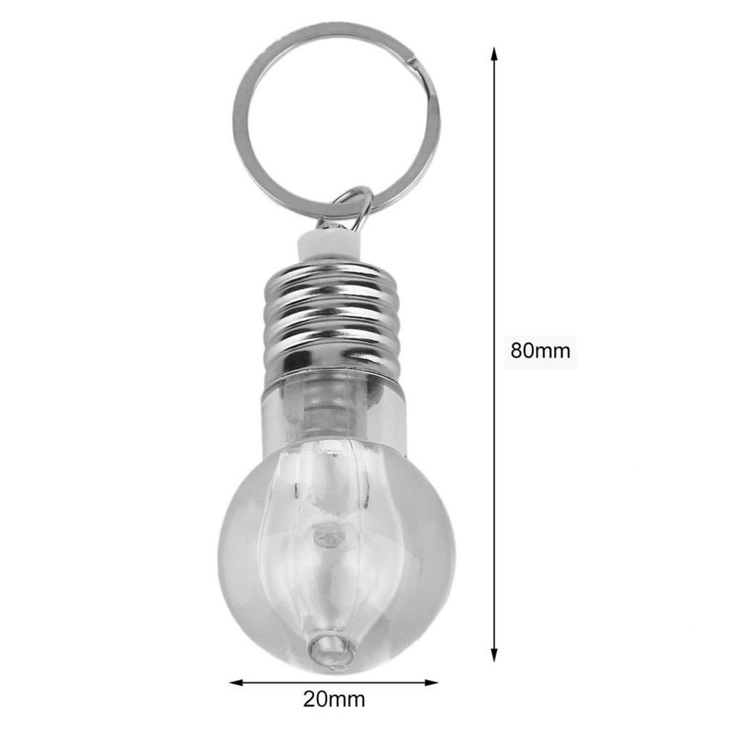 Buy Color Changing LED Flashlight Light Bulb Lamp Key Ring Keychain ...