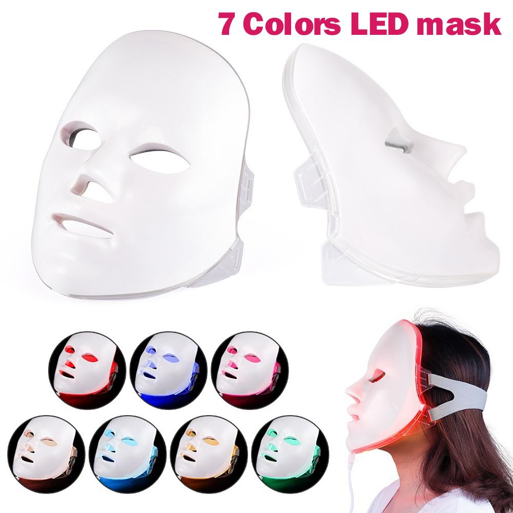 7 Color LED Light Photon Therapy System Facial Skin Care Skin Beauty ...