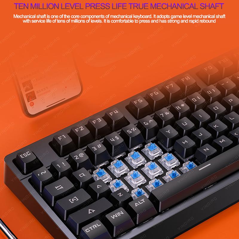 Buy Girly Pink Gaming Mechanical Wired Keyboard Usb Interface Color ...