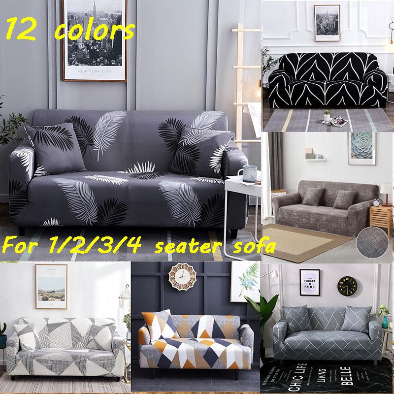Buy Stretchable Elastic Sofa Cover for Living Room Spandex Armchair ...