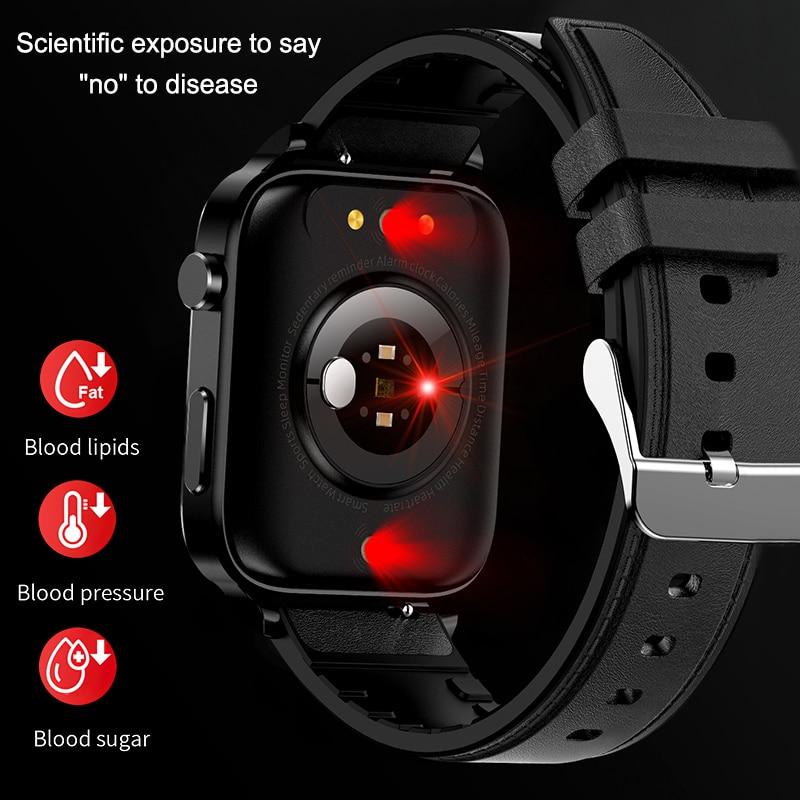 Buy SACOSDING 2022 New Thermometer Smart Watch Men Laser Treat Health ...