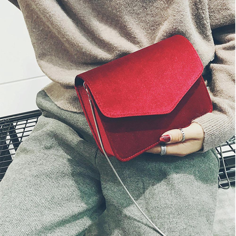 Buy Women's Fashion Flock Hasp Messenger Bag Crossbody Shoulder Bags at ...