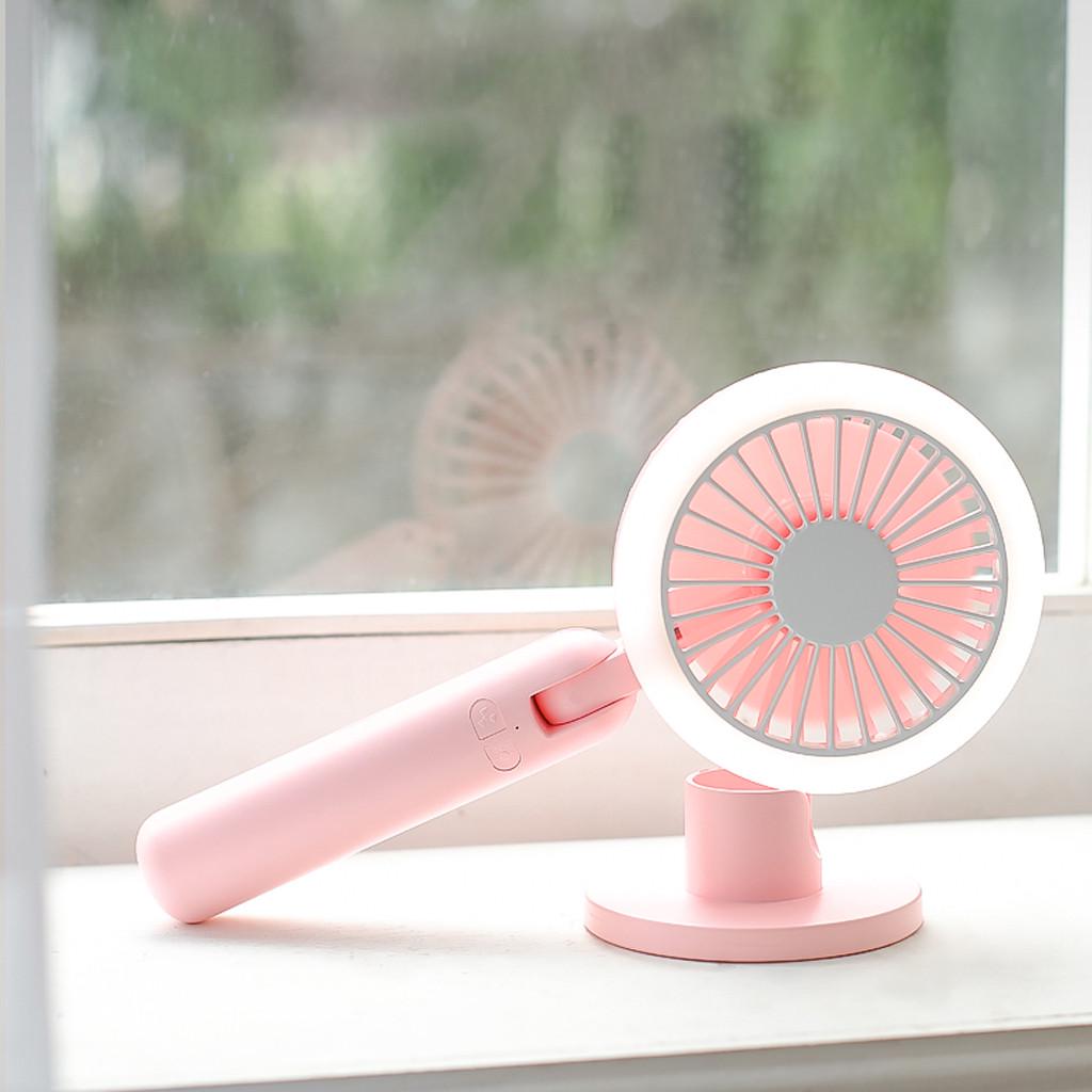 Buy Simple Handheld Small Fan Light Mini Fan Second Generation Night ...