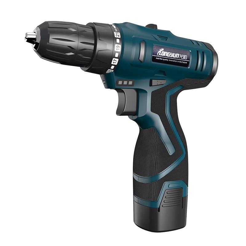 Lomvum Electric Drill Rechargeable Electric Screwdriver Multifunction