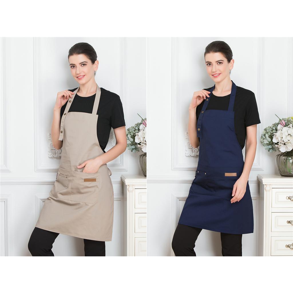 Buy Canvas Kitchen Apron Woman Men Chef Work Apron New Fashion Aprons ...