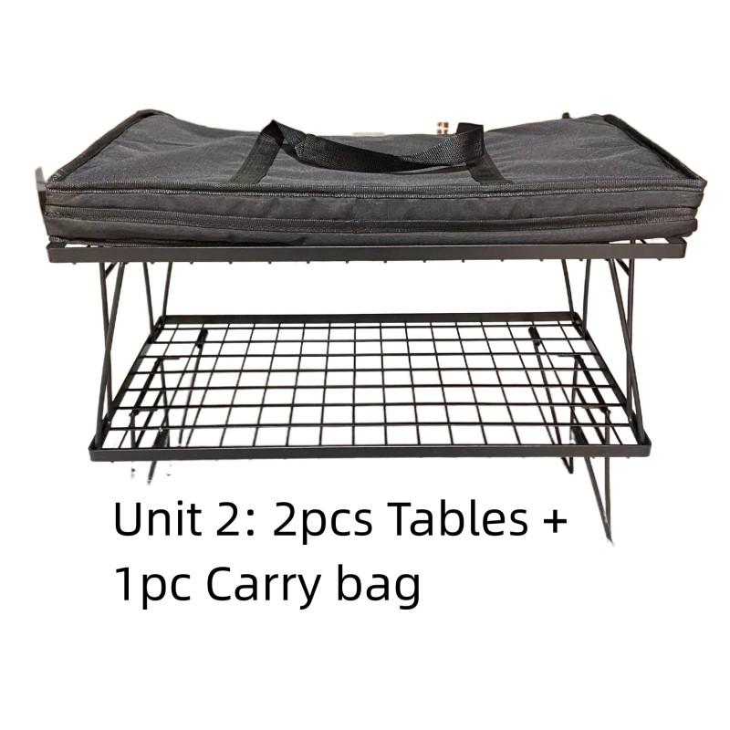 Buy Outdoor Folding Net Table Bamboo Board Dining Table Camping ...