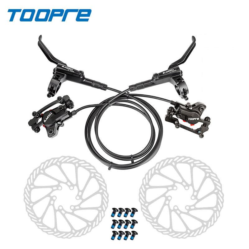 MTB Hydraulic Oil Disc brake Set F160-R140 F180-R160 160mm Rotor ...