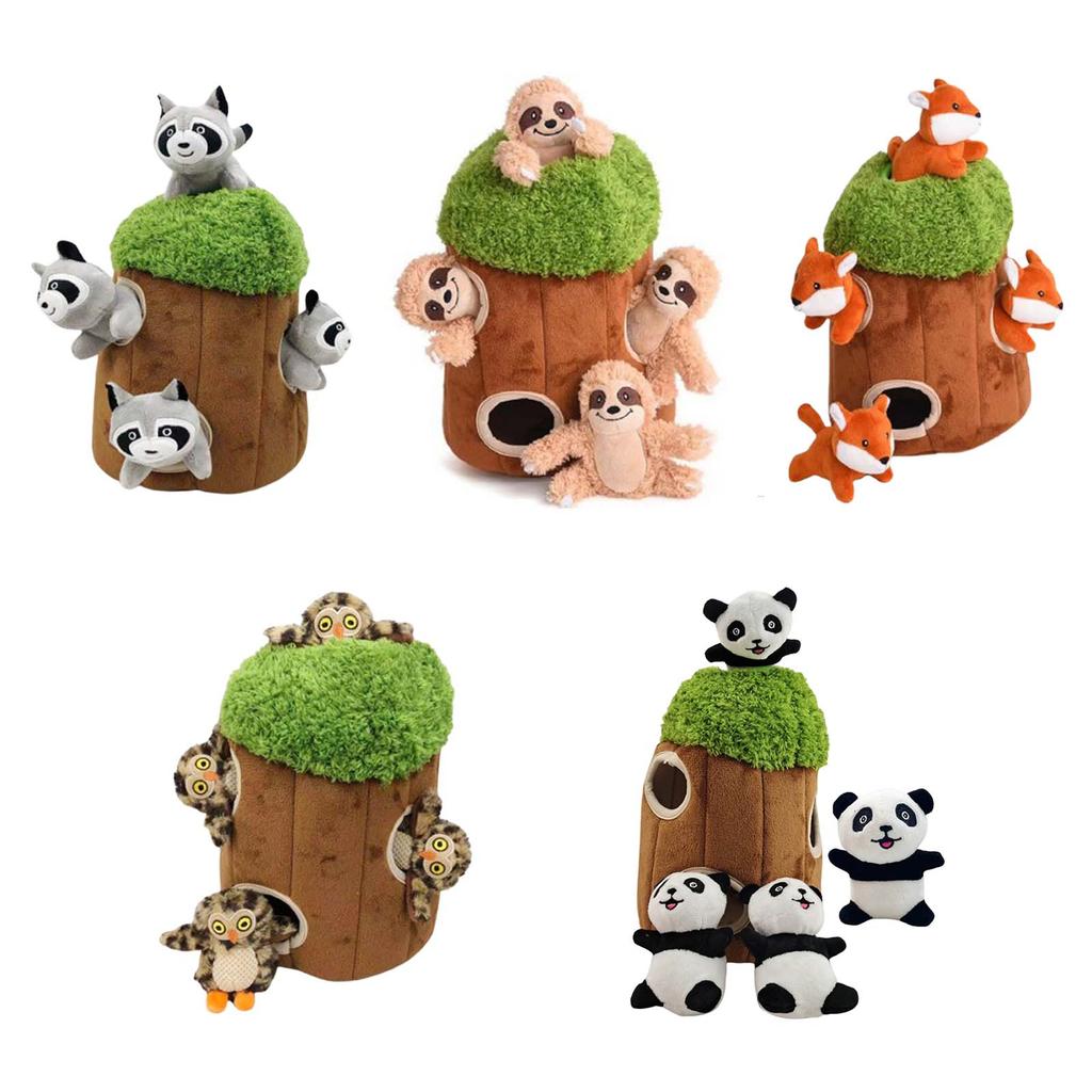 Buy 5Pcs Burrow Interactive Dog Toys Hide Seek Puppy Toys Colorful ...